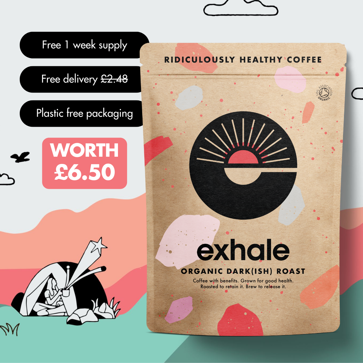 Organic House Roast Coffee | Exhale Healthy Coffee